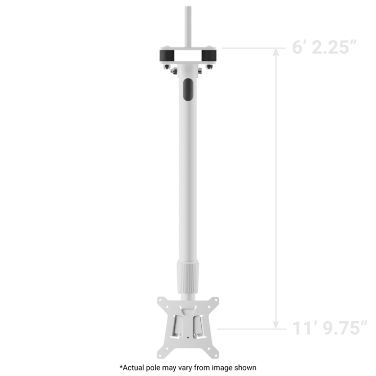 12' Telescoping Ceiling Mount LCD/PVM Pole - Clinton Electronics