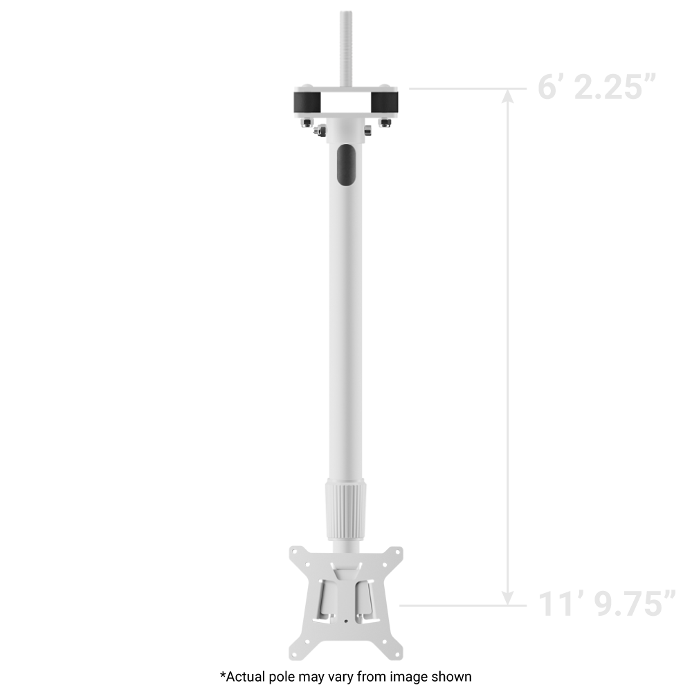 12' Telescoping Ceiling Mount LCD/PVM Pole - Clinton Electronics