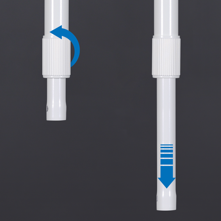 12' Telescoping Ceiling Mount Camera Pole - Clinton Electronics