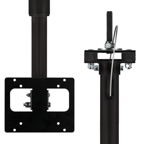 12' Telescoping Ceiling Mount LCD/PVM Pole - Clinton Electronics