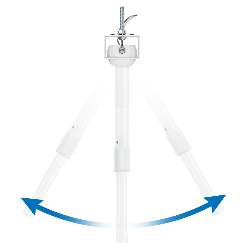Swivel Mount for Telescoping Camera Poles - Clinton Electronics