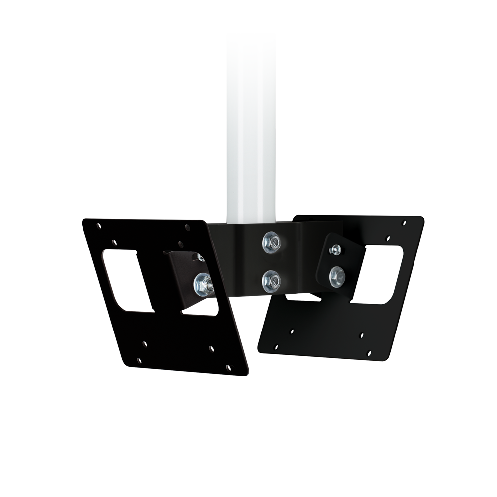 Dual Head Monitor Mount for Heavy Duty Telescoping Monitor Poles ...