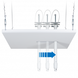 Universal Suspended Ceiling Tile Mount for Telescoping Poles (Tile Only ...