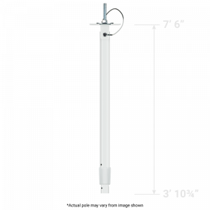 8' Telescoping Ceiling Mount Camera Pole - Clinton Electronics