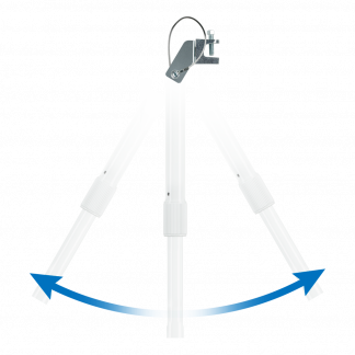 Beam Clamp Mount for Telescoping Camera Poles - Clinton Electronics