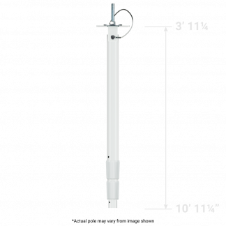 12' Telescoping Ceiling Mount Camera Pole - Clinton Electronics