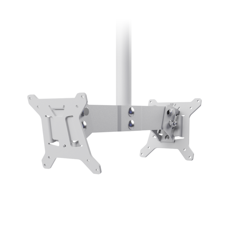 Dual Head Monitor Mount for Telescoping Monitor Poles - Clinton Electronics